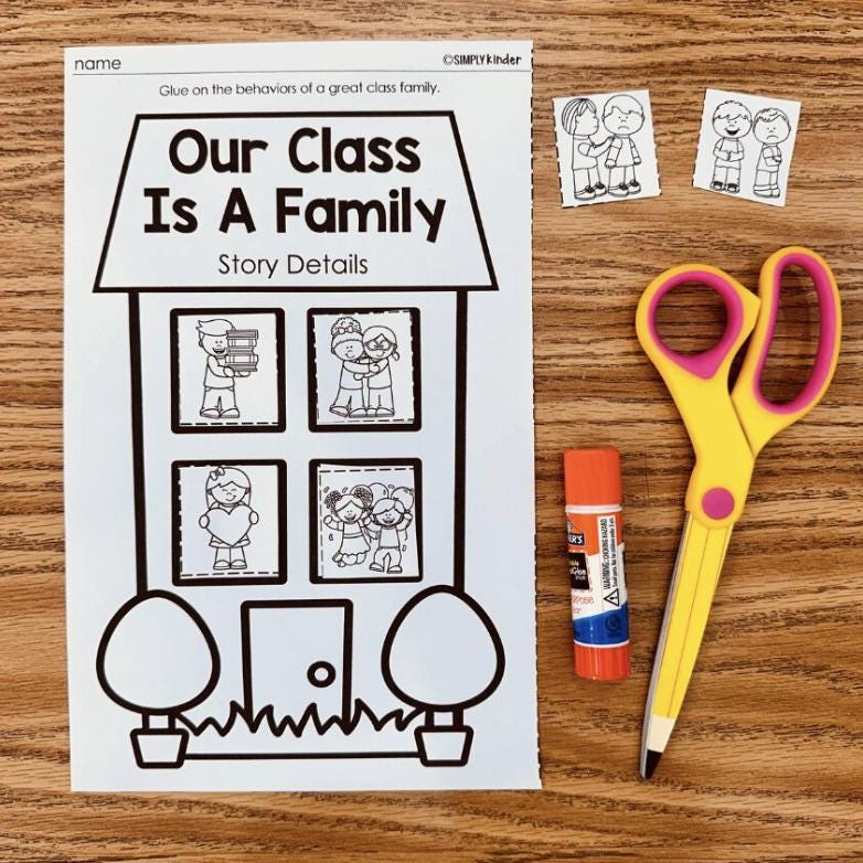 Our Class is a Family Activity, Bracelet, Bulletin Board, Craft, and ...