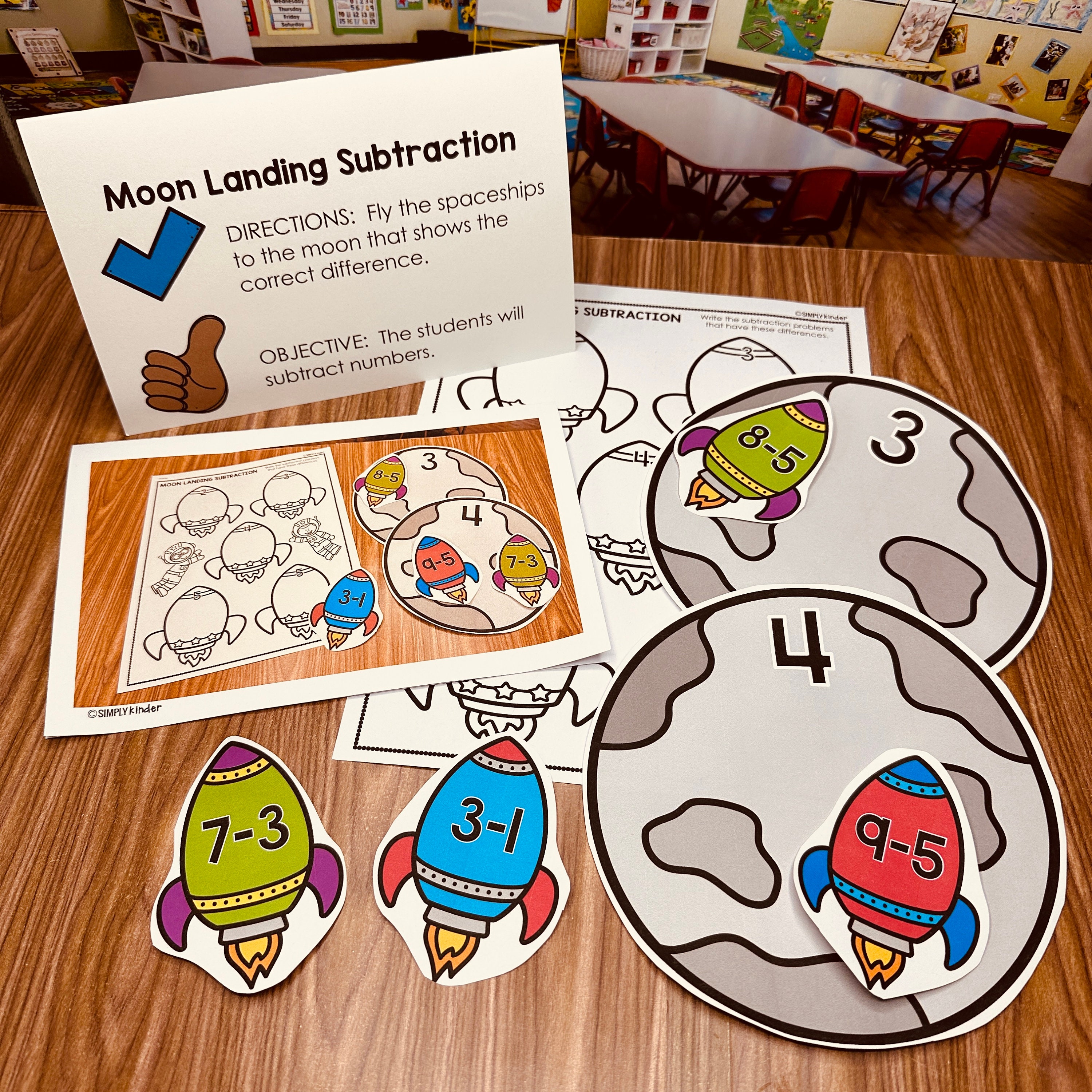 Space and Eclipse Centers and Activities for Kindergarten - Etsy