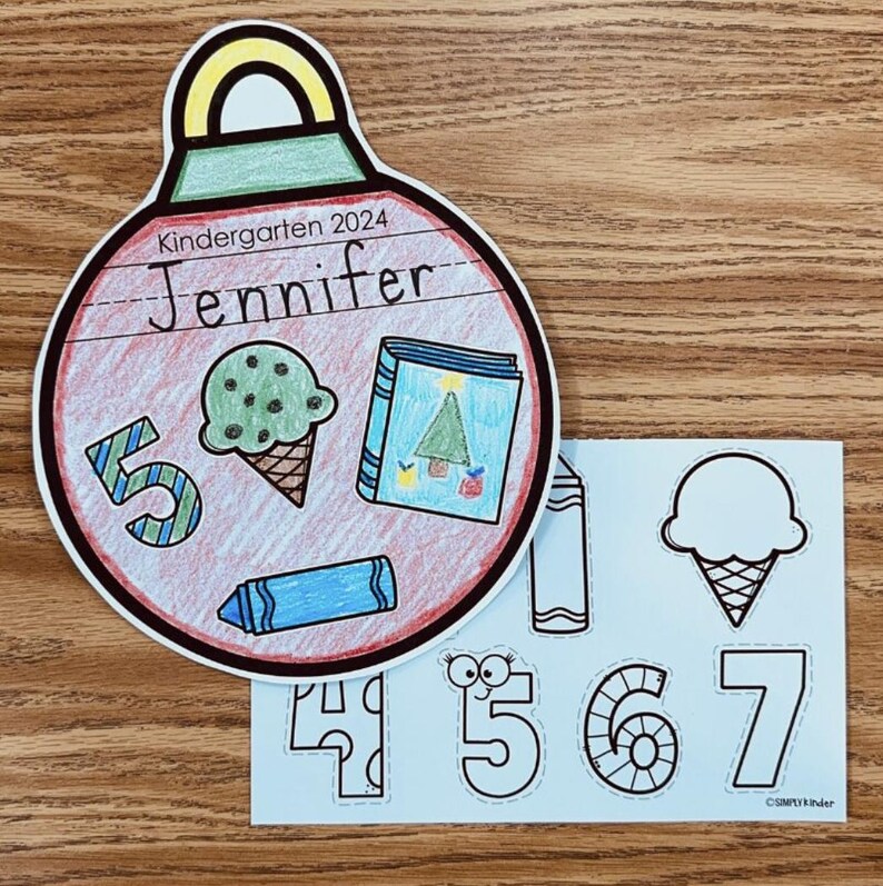 Christmas Ornament Craft: Kindergarten Holiday Activity (digital ...