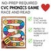 CVC Words Games No-prep Race and Read - Etsy