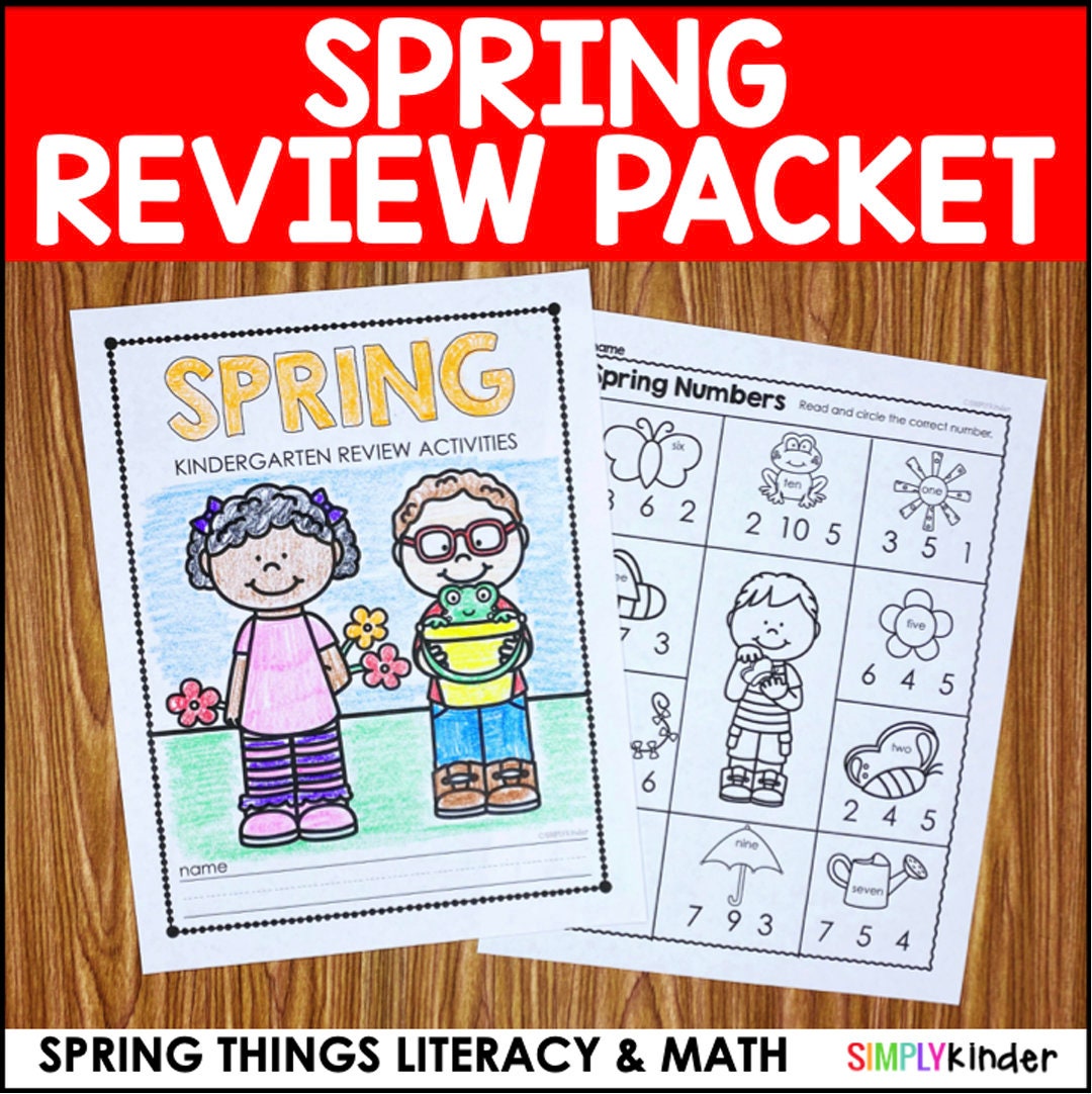 Spring No-prep Review Packet, Literacy, Math, Writing, for Break ...