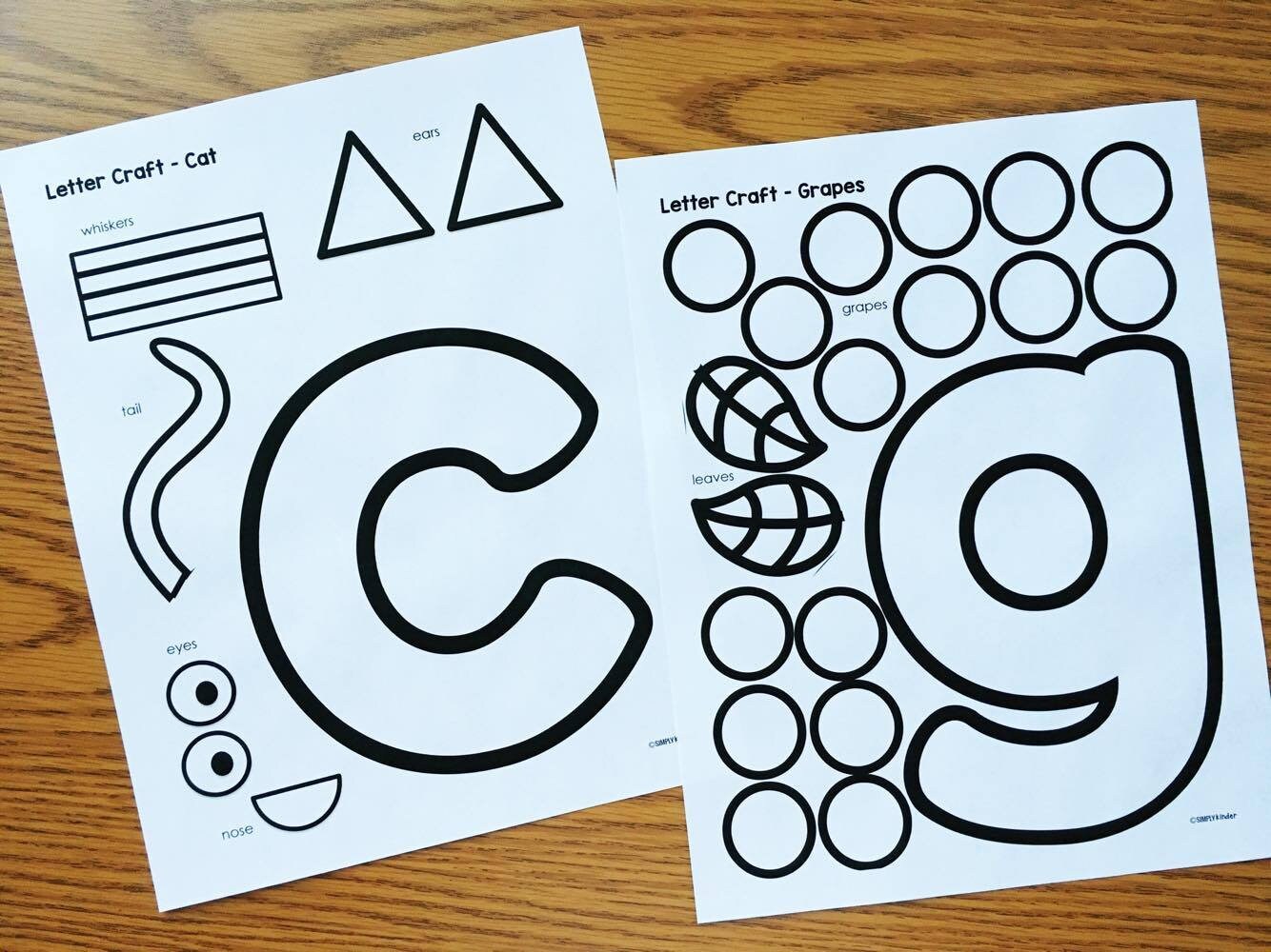 Alphabet Crafts Lowercase Letter Crafts Alphabet Activities for ...