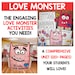 Love Monster Craft, Valentines Day Activity, Writing, Centers, Literacy ...