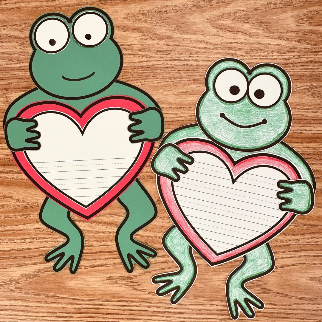 Love Frog Leap Year & Valentine's Day Craft, Bulletin Board, Writing - Etsy