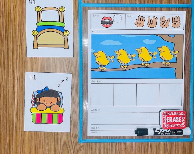 4 Sound Boxes elkonin W/ Printable Letters: Multi-sensory Orthographic ...