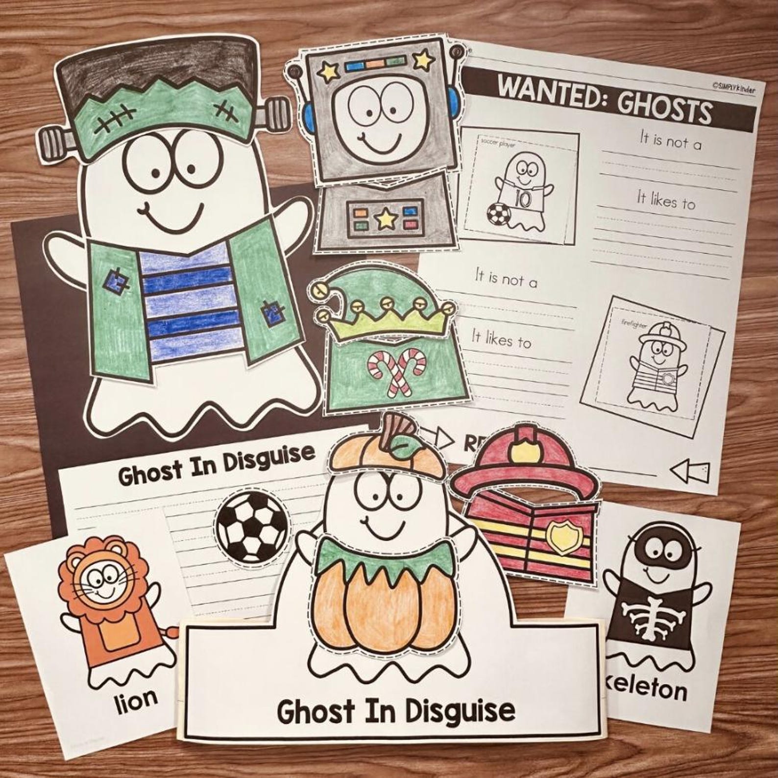 Disguise a Ghost, Ghost Craft & Bulletin Board, Halloween Activities ...
