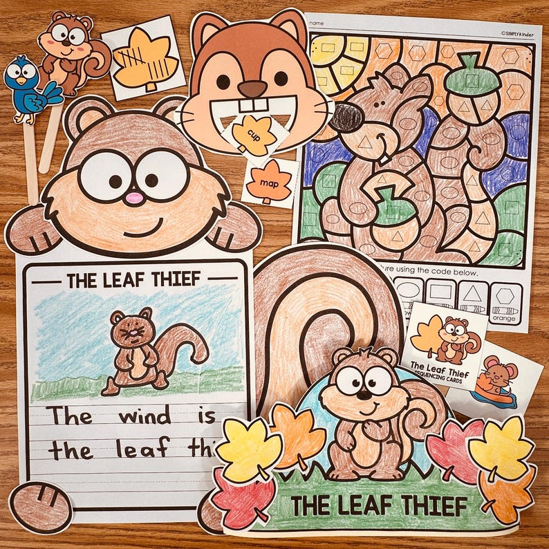 The Leaf Thief Book Craft, Hat, Centers, Printables & More - Etsy