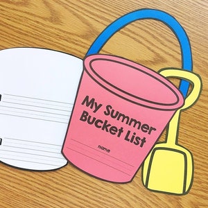 Summer Bucket List Craft & Writing, End of the Year Activity for ...