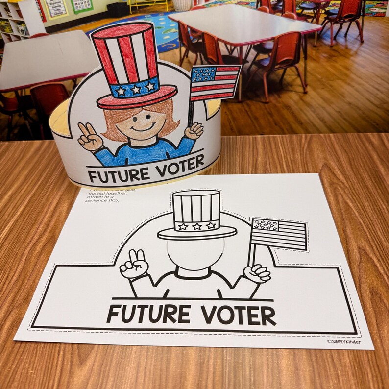 Election Day Hats, Printable Election Crowns - Etsy