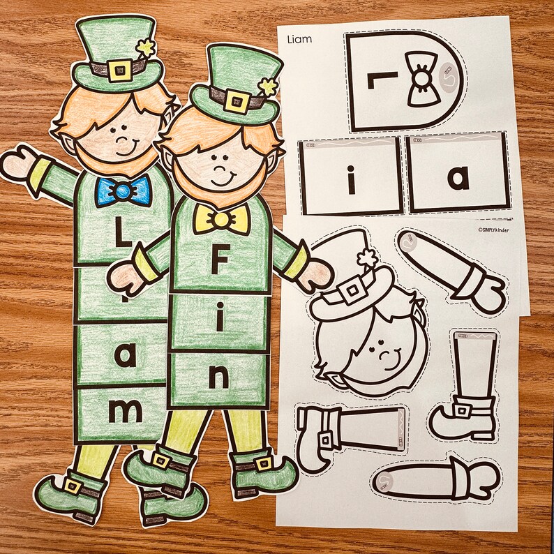 Leprechaun Name Craft, St. Patrick’s Day Activity - Etsy