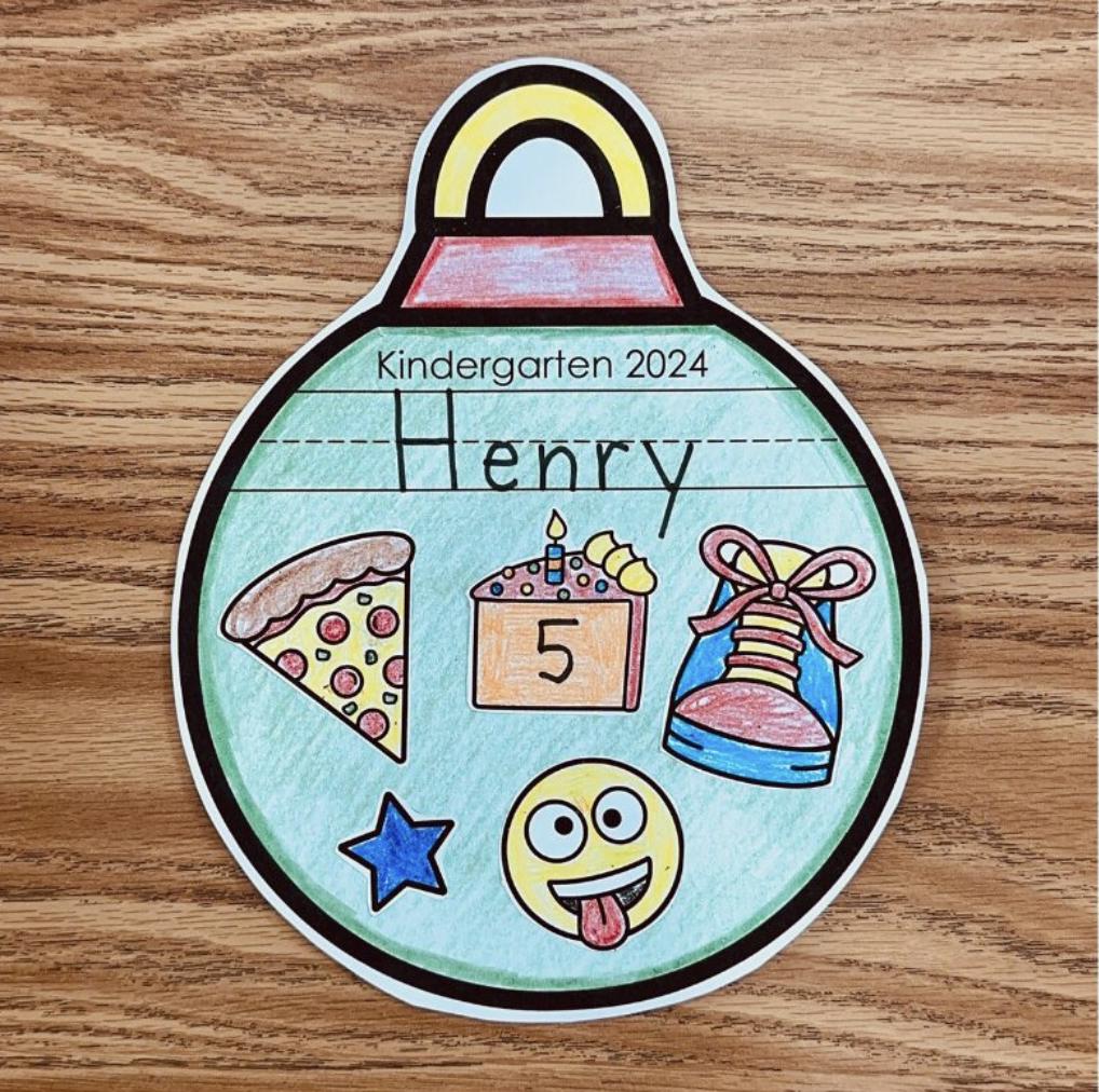 Christmas Ornament Craft: Kindergarten Holiday Activity (digital ...