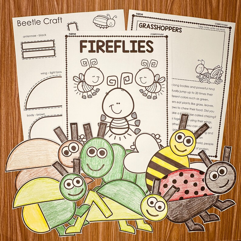 Bugs & Insect Activities, Spring Research Reports Writing Crafts - Etsy