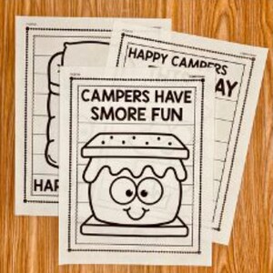 Camping Day End of the Year Activity Pack - Etsy