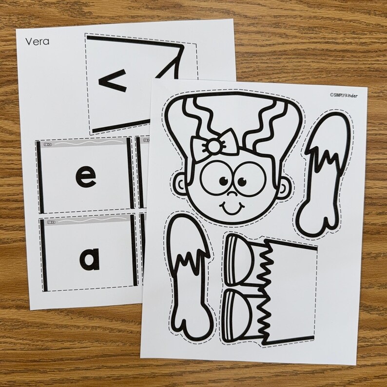 Halloween Frankenstein Name Craft: Editable Bulletin Board (digital ...