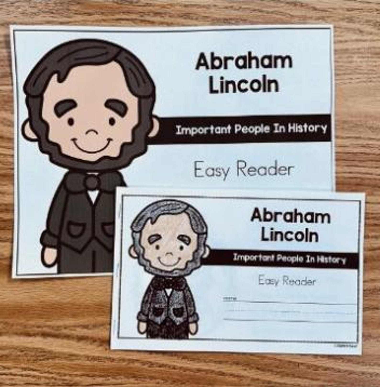 Presidents Day Activities Readers, Abraham Lincoln & George Washington ...