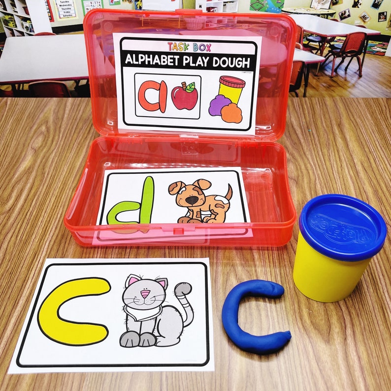 August Morning Bins Task Box - Etsy