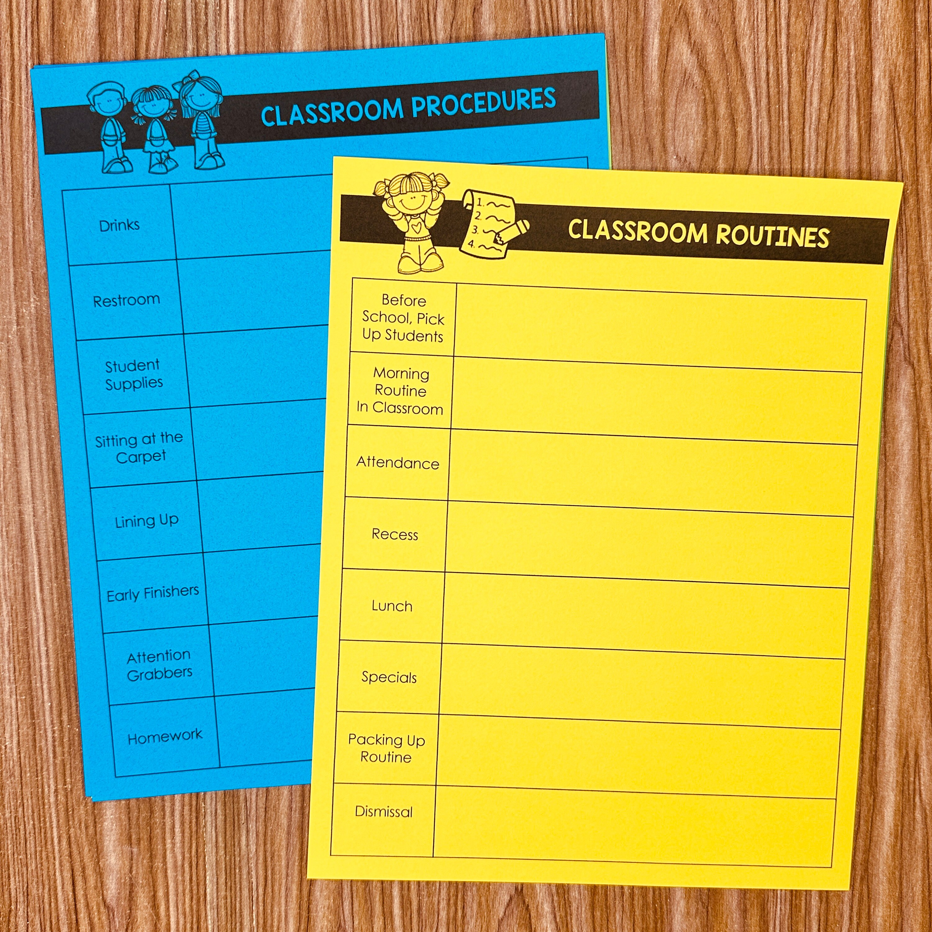 Editable Sub Binder, Substitute Binder for Kindergarten & First Grade ...