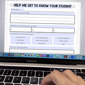 Editable Meet the Teacher Printables: Forms, Sign-in, Brochure, Note ...