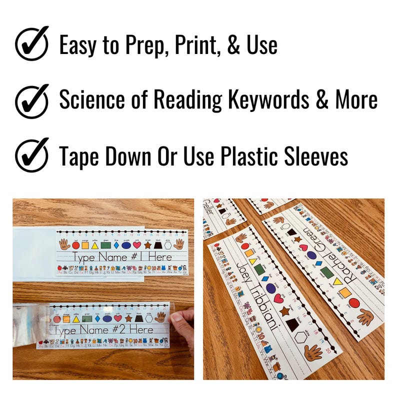 Editable Kindergarten Name Tags or Desk Plates - Etsy