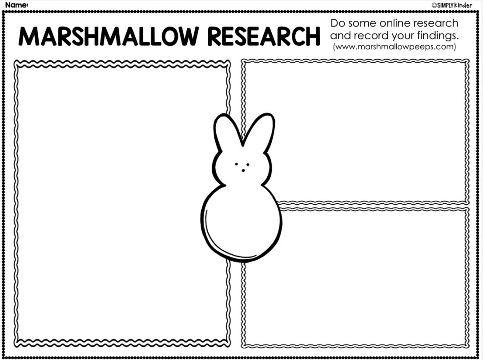 Easter Activities - Spring Marshmallow Science - Etsy