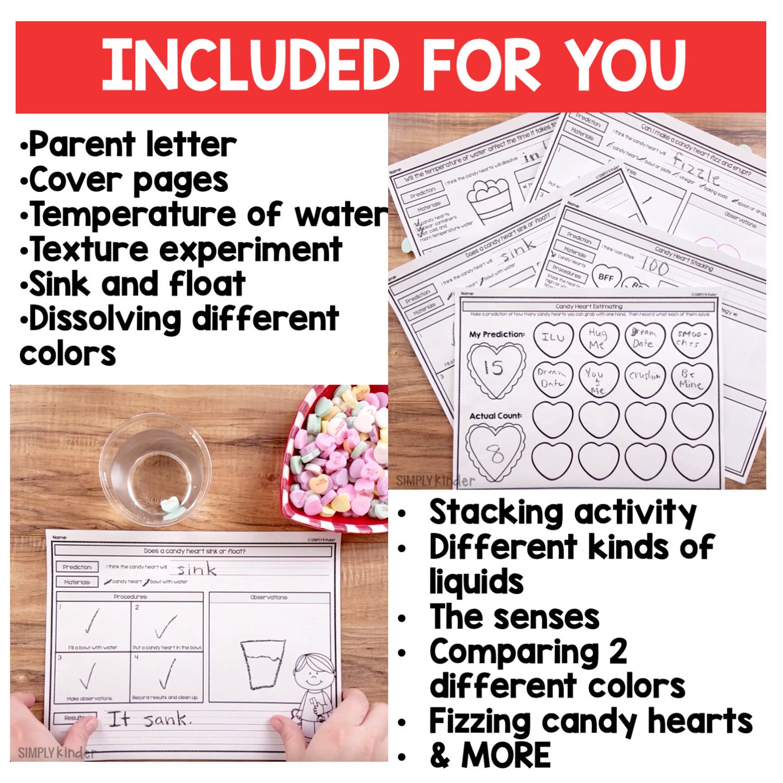 Conversation Hearts Science - Valentine's Day STEM- Valentines Day ...