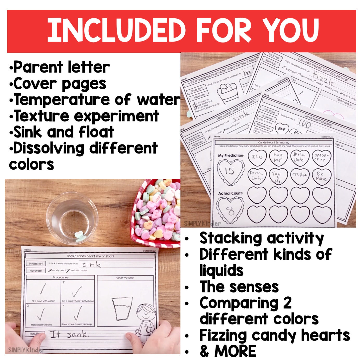 Conversation Hearts Science - Valentine's Day STEM- Valentines Day ...