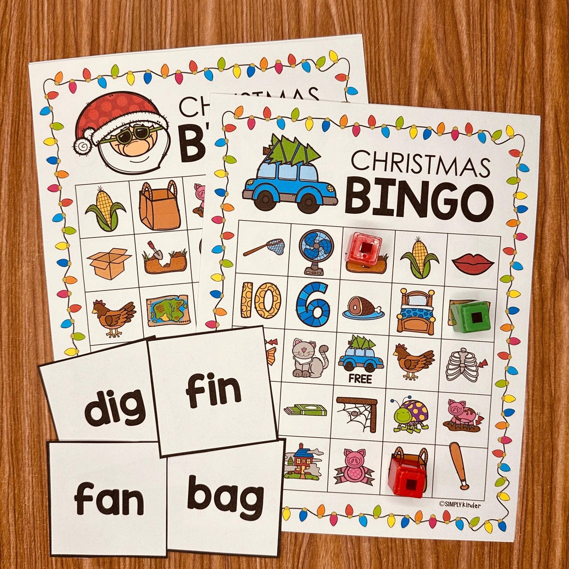 Christmas Phonics Bingo, No-prep CVC Decodable Game for Holidays ...