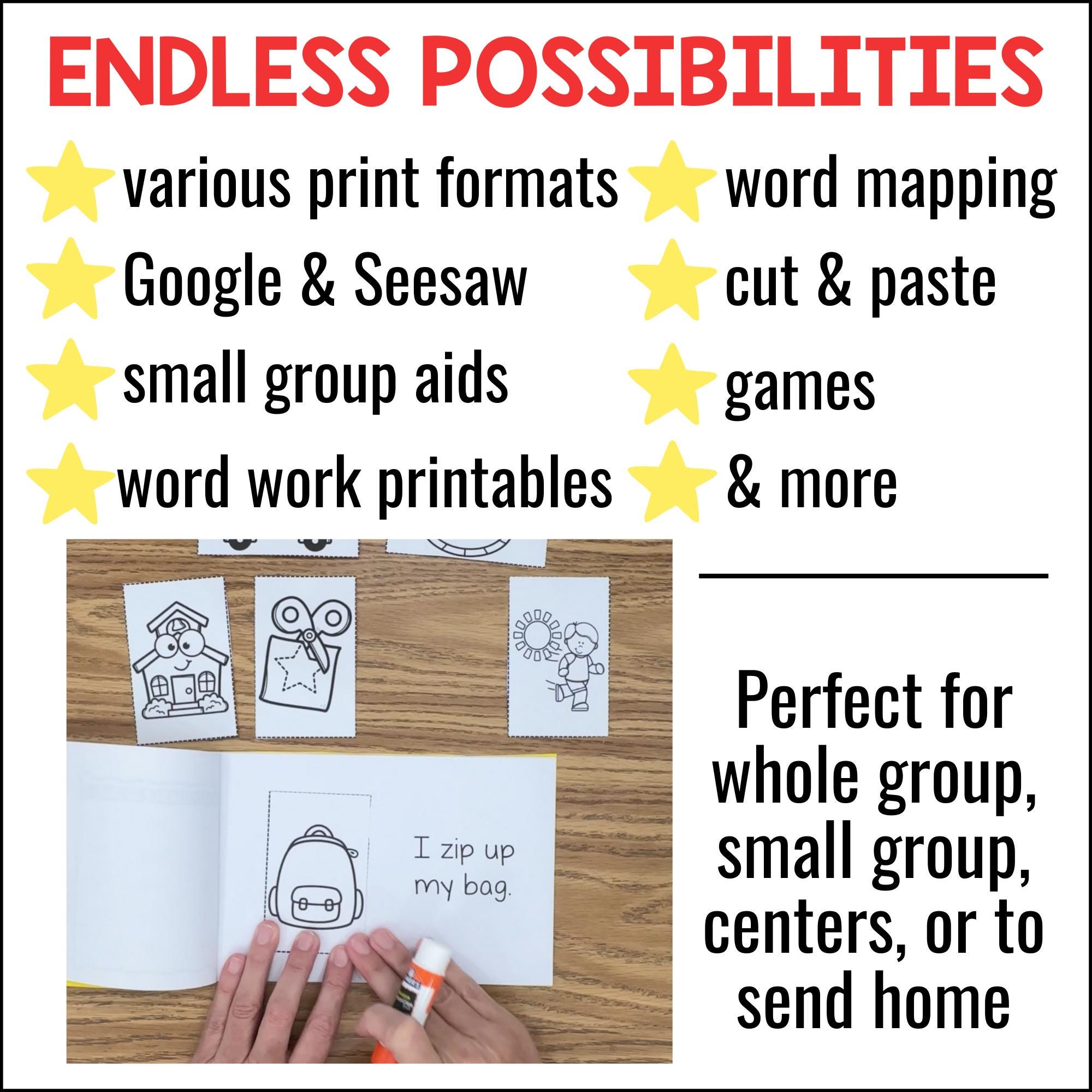 1st Day of School Decodable Reader With Activities, Back to School - Etsy