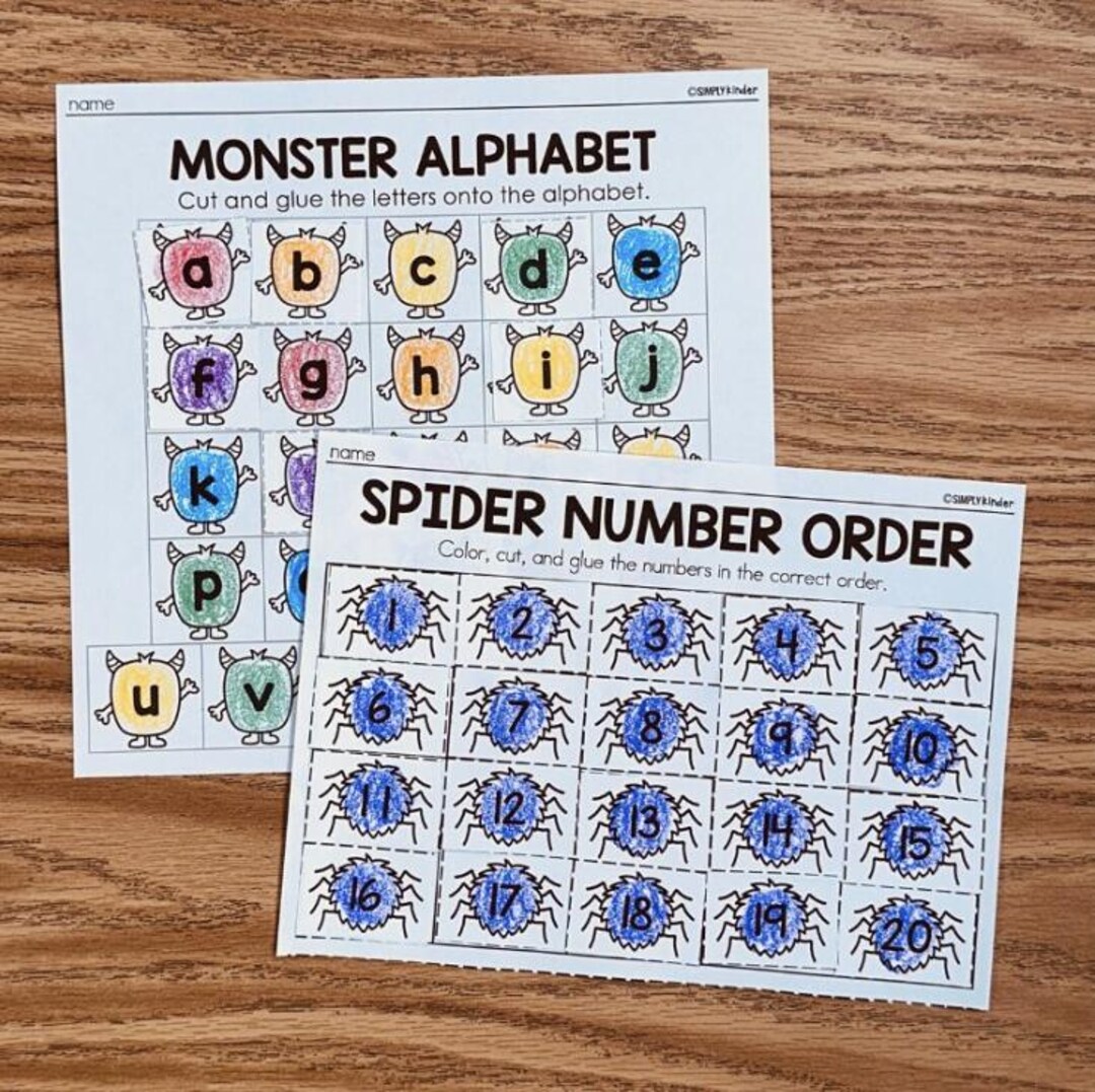 October No Prep Literacy & Math Activities Packet - Etsy