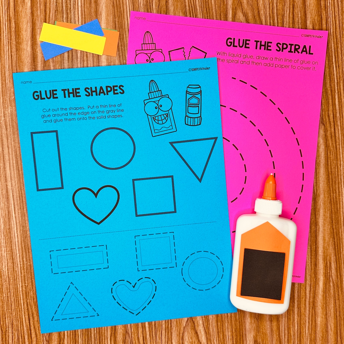 Glue Practice Worksheets & Activities - Etsy