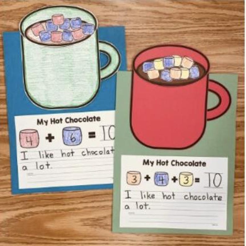 Hot Chocolate Winter Theme Day, Craft, Bulletin Boards, Literacy & Math ...