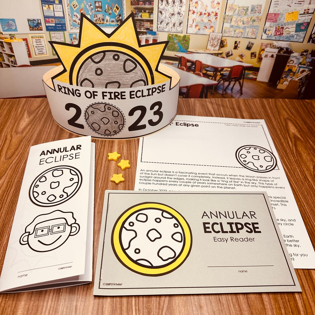 Annular Eclipse 2023 Kids Activities - Etsy