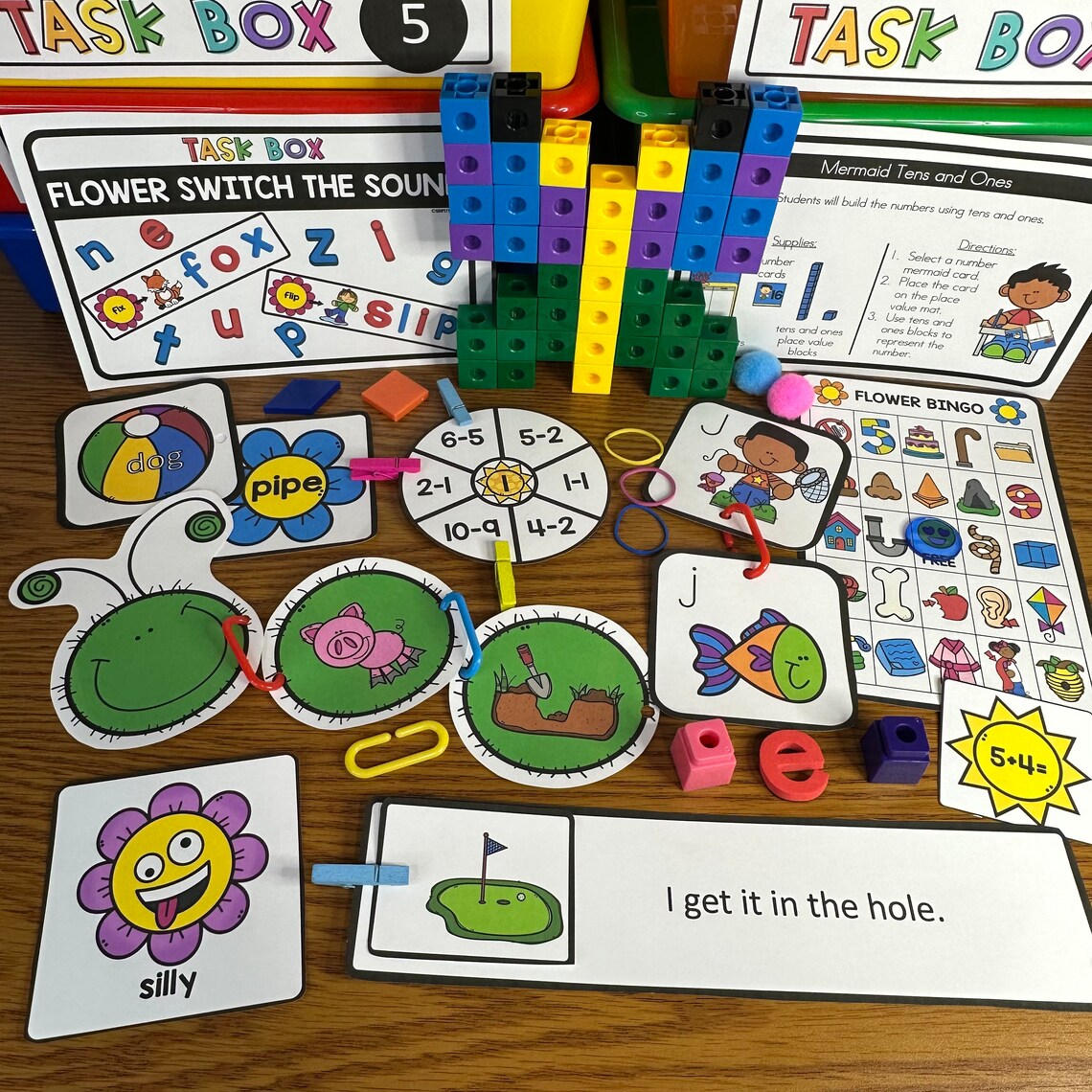 May Morning Bin Task Boxes, Centers and Activities - Etsy