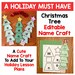 Christmas Tree Editable Name Activity & Craft for Winter Bulletin ...