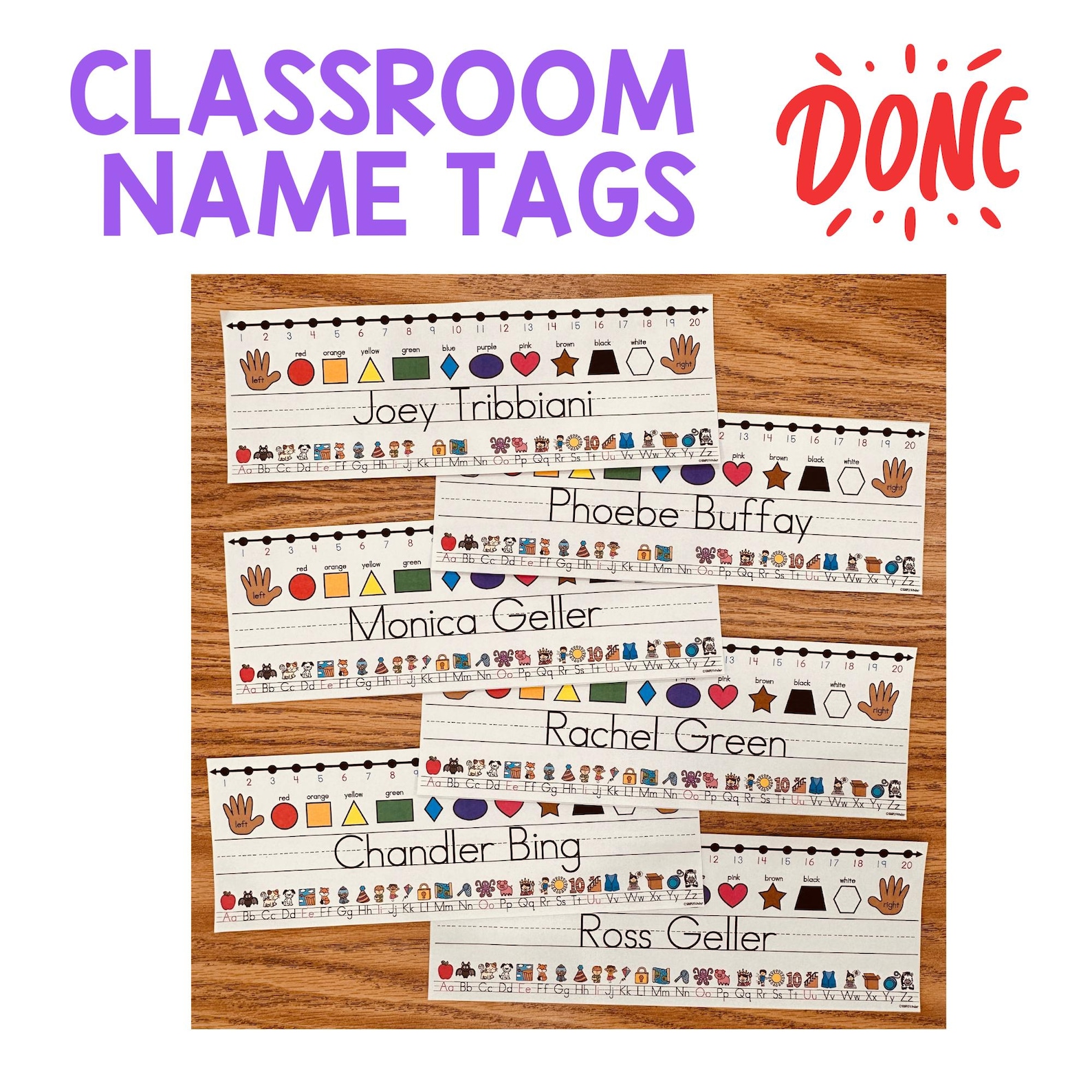 Editable Kindergarten Name Tags or Desk Plates - Etsy