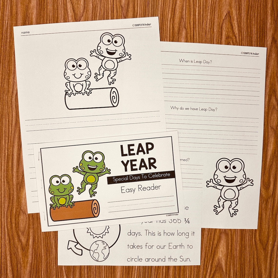 Leap Year 2024, Leap Day Reading Activities for Kindergarten and First ...