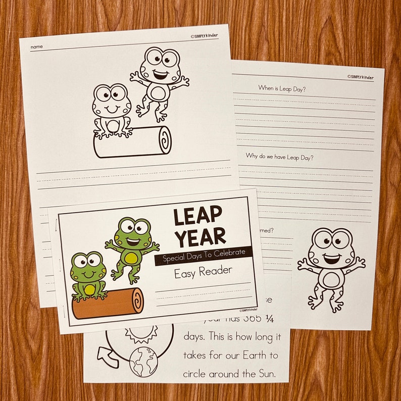Leap Year 2024, Leap Day Reading Activities for Kindergarten and First ...