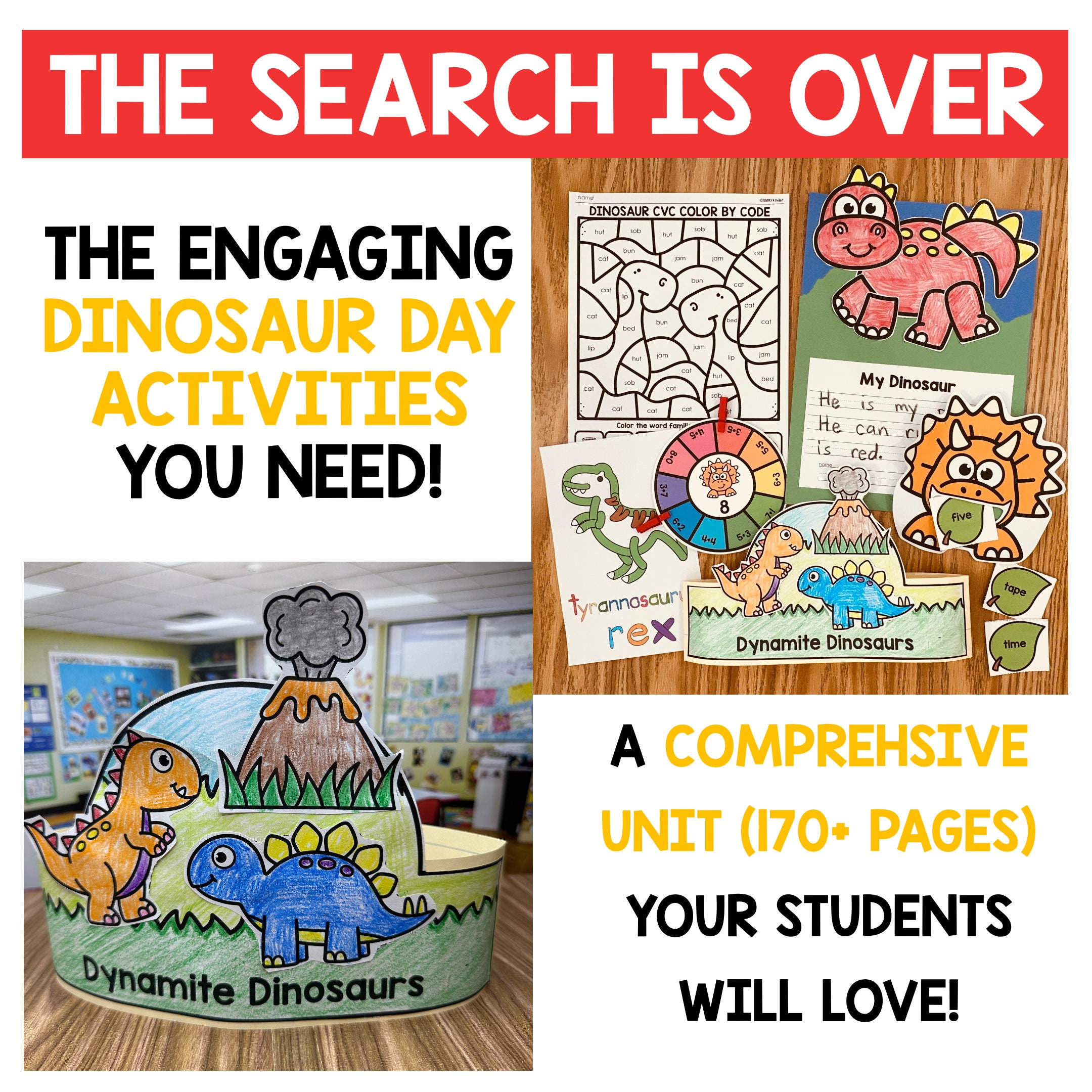 Dinosaur Day End of the Year Activity Pack - Etsy