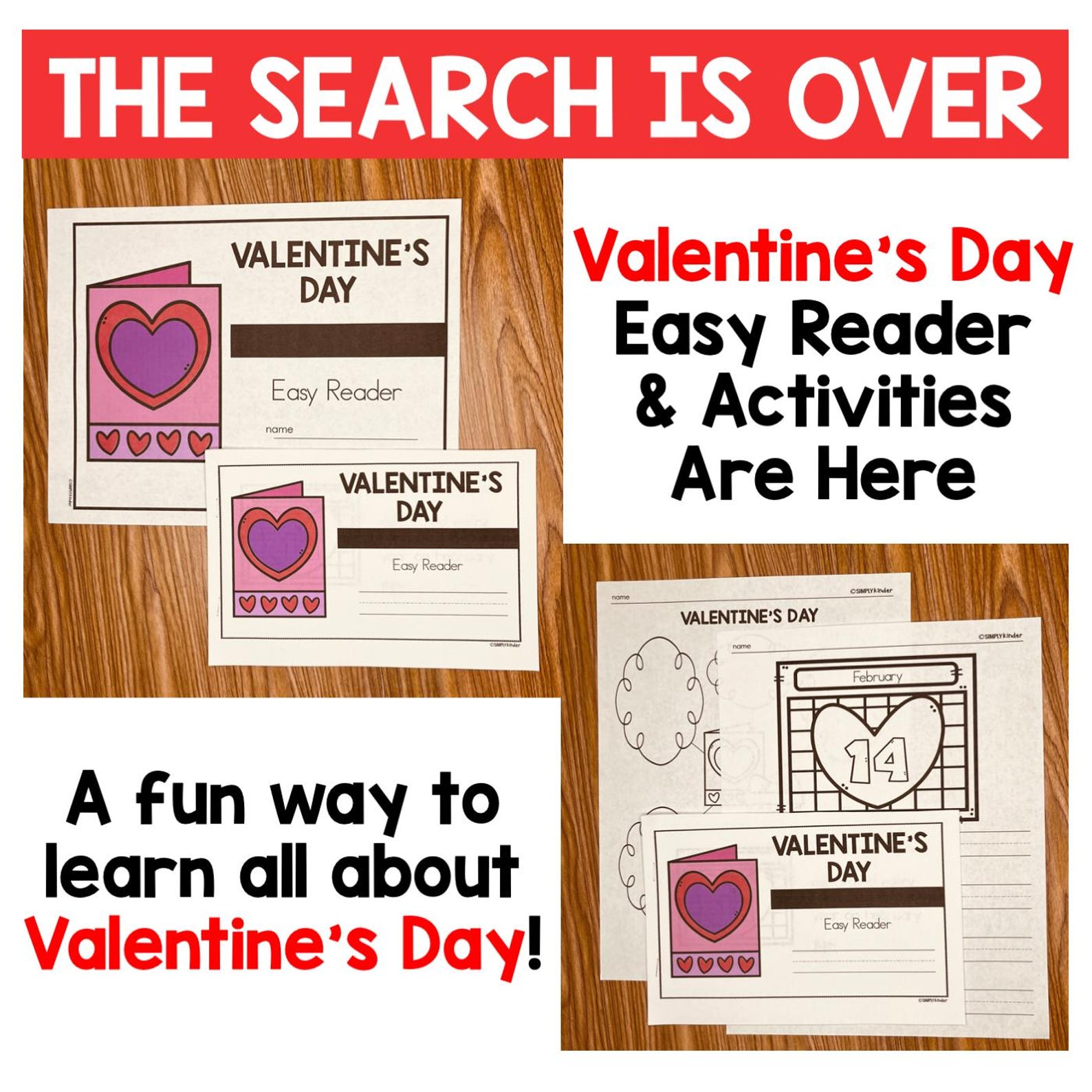 Valentine's Day Activities, Reader, Writing Printables, & Comprehension ...