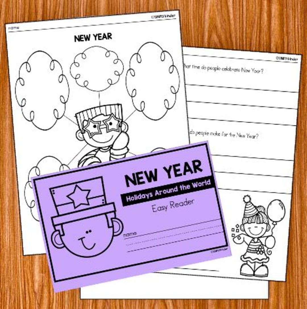 New Year Holidays Around the World Easy Reader - Etsy