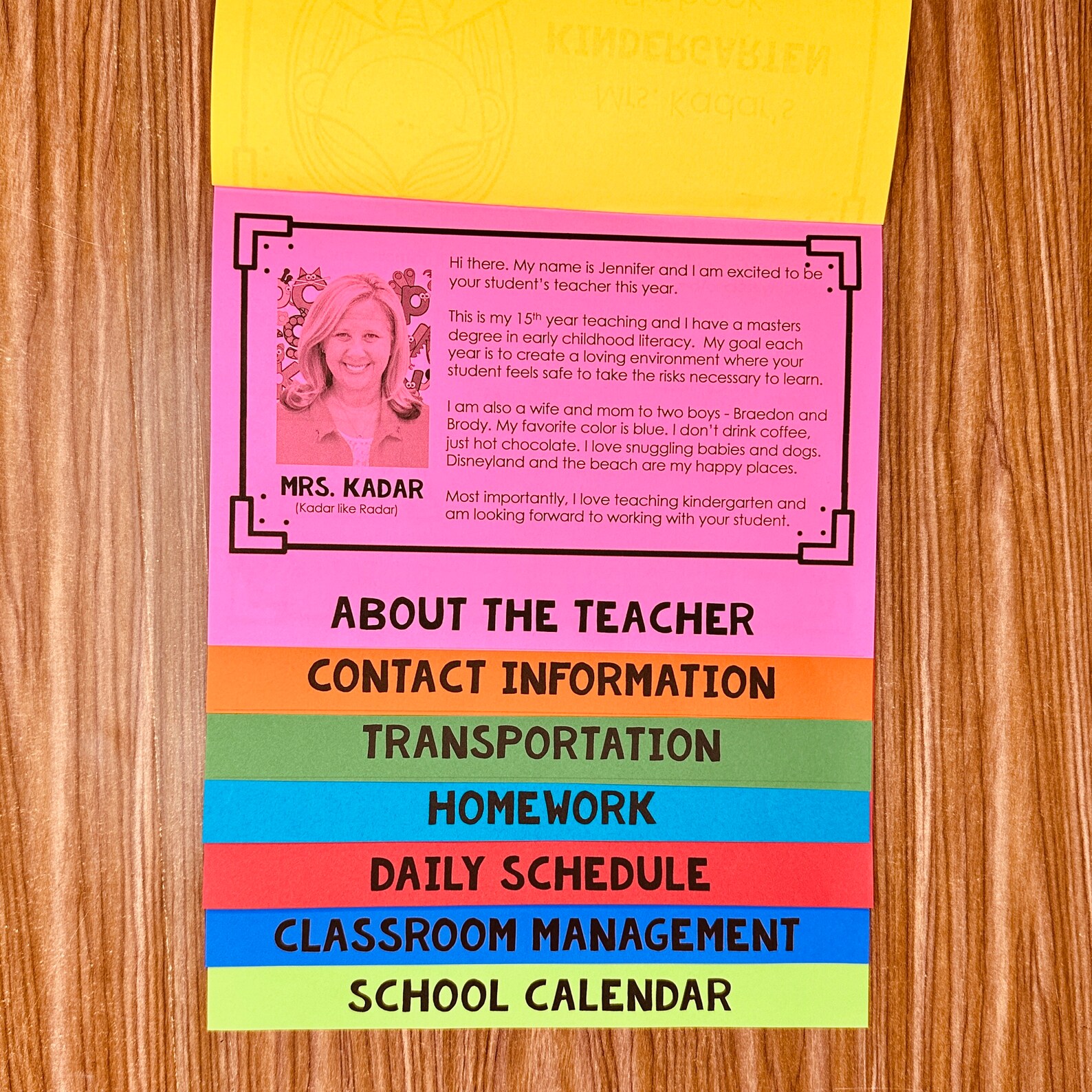 Back to School Editable Flipbook for Meet the Teacher or Open House ...