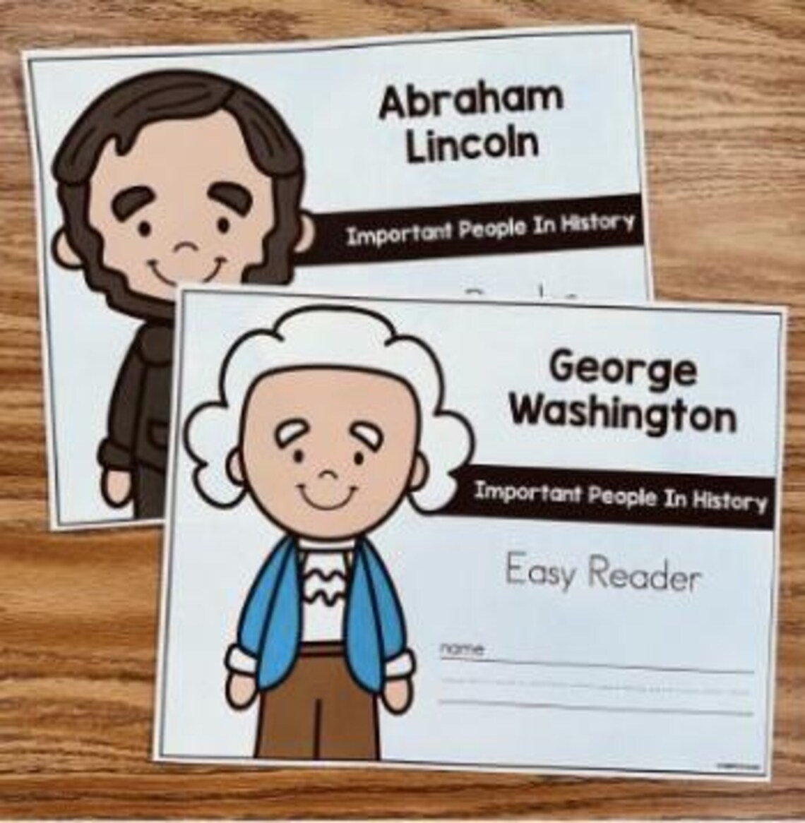 Presidents Day Activities Readers, Abraham Lincoln & George Washington ...