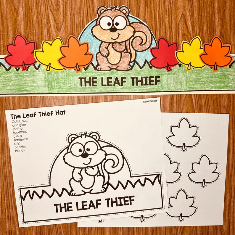 The Leaf Thief Book Craft, Hat, Centers, Printables & More - Etsy