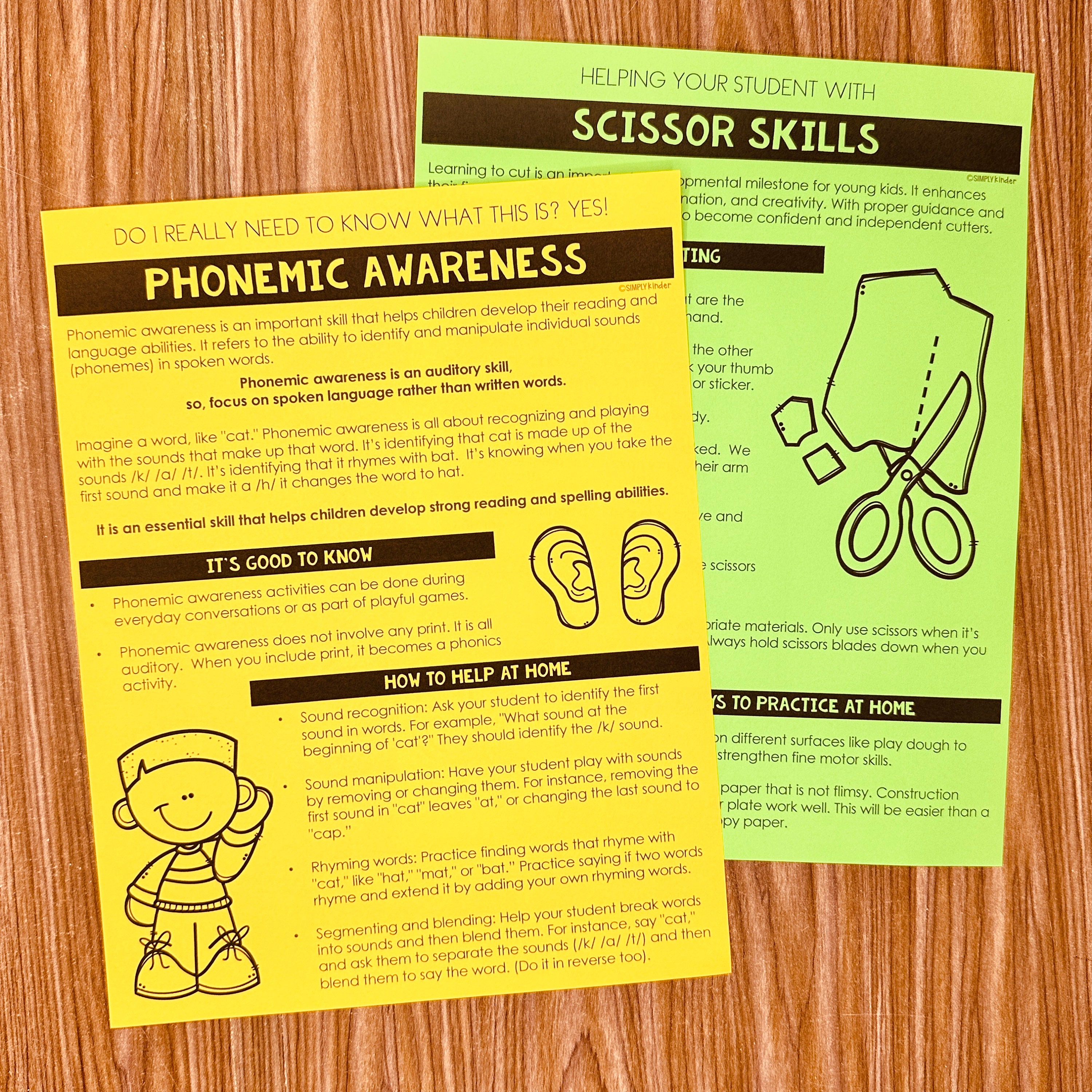 Parent Handouts: Preschool & Kindergarten Tips (digital Download) - Etsy