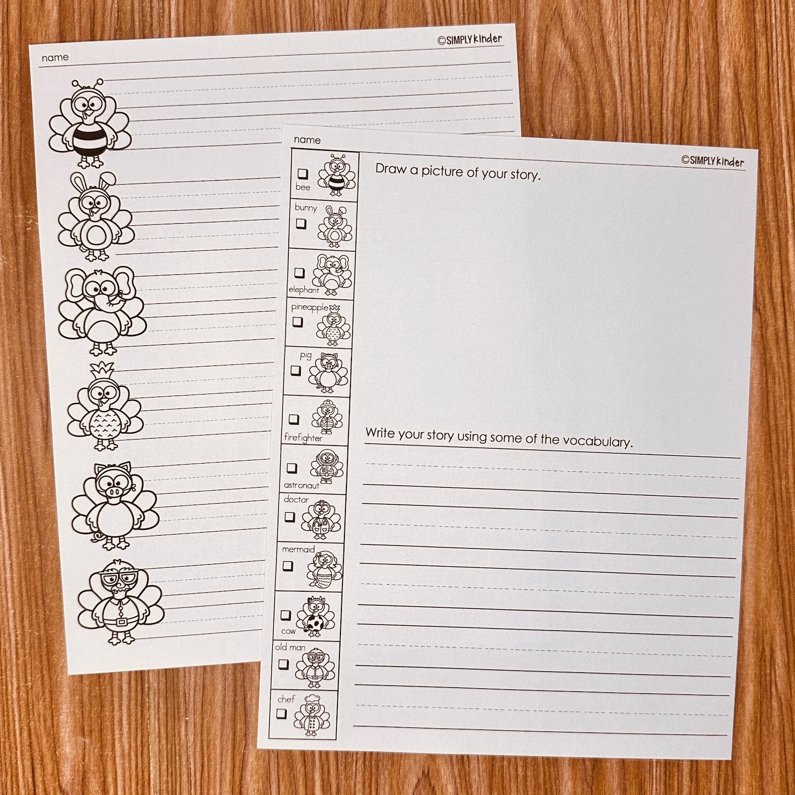 Turkey in Disguise Writing Craft, Take Home Project, Thanksgiving ...