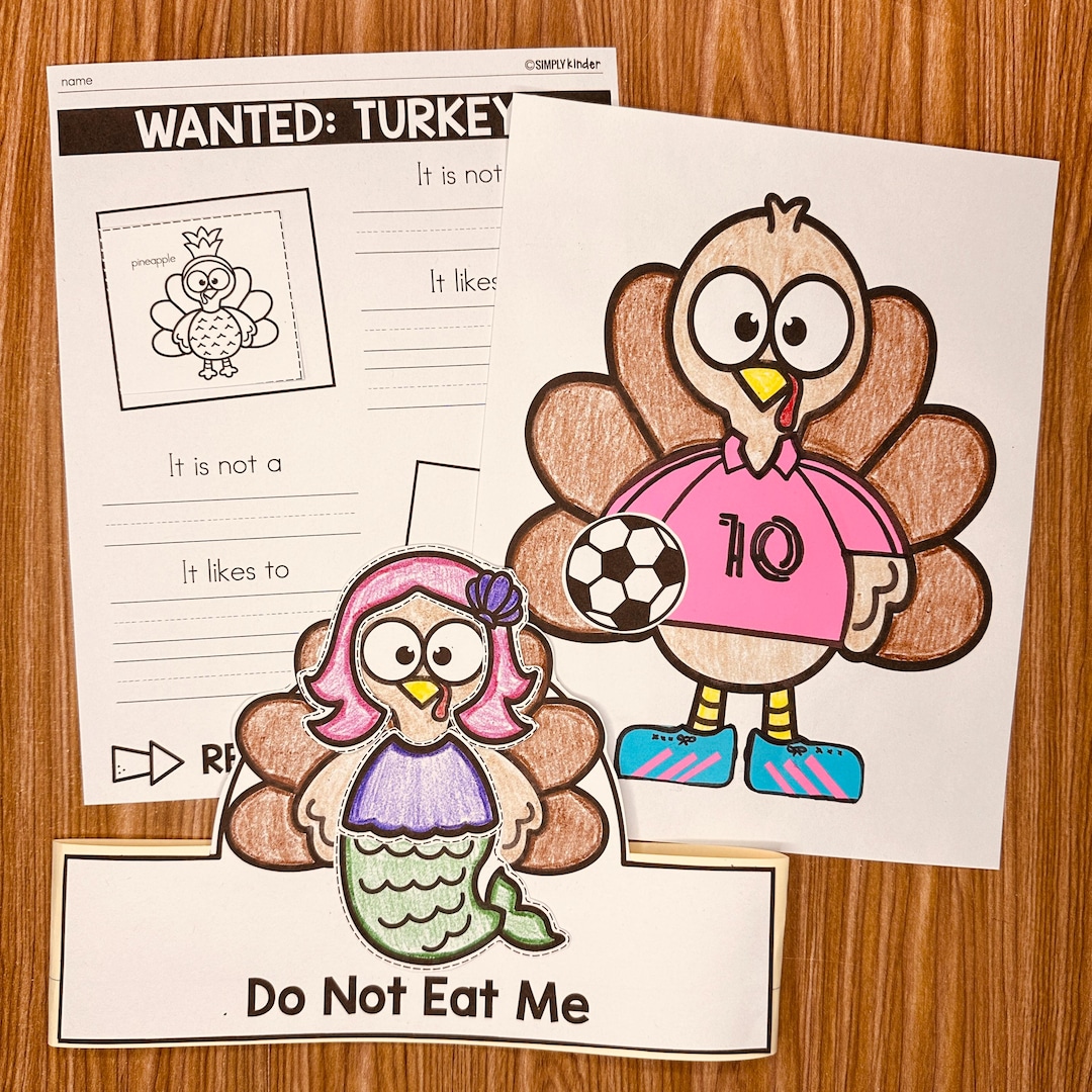 Turkey in Disguise Writing Craft, Take Home Project, Thanksgiving ...