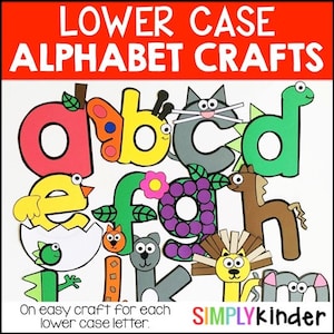 Alphabet Crafts Lowercase Letter Crafts Alphabet Activities for ...