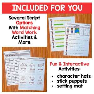 Decodable Partner Play, Reader's Theater Long EE the Bee - Etsy