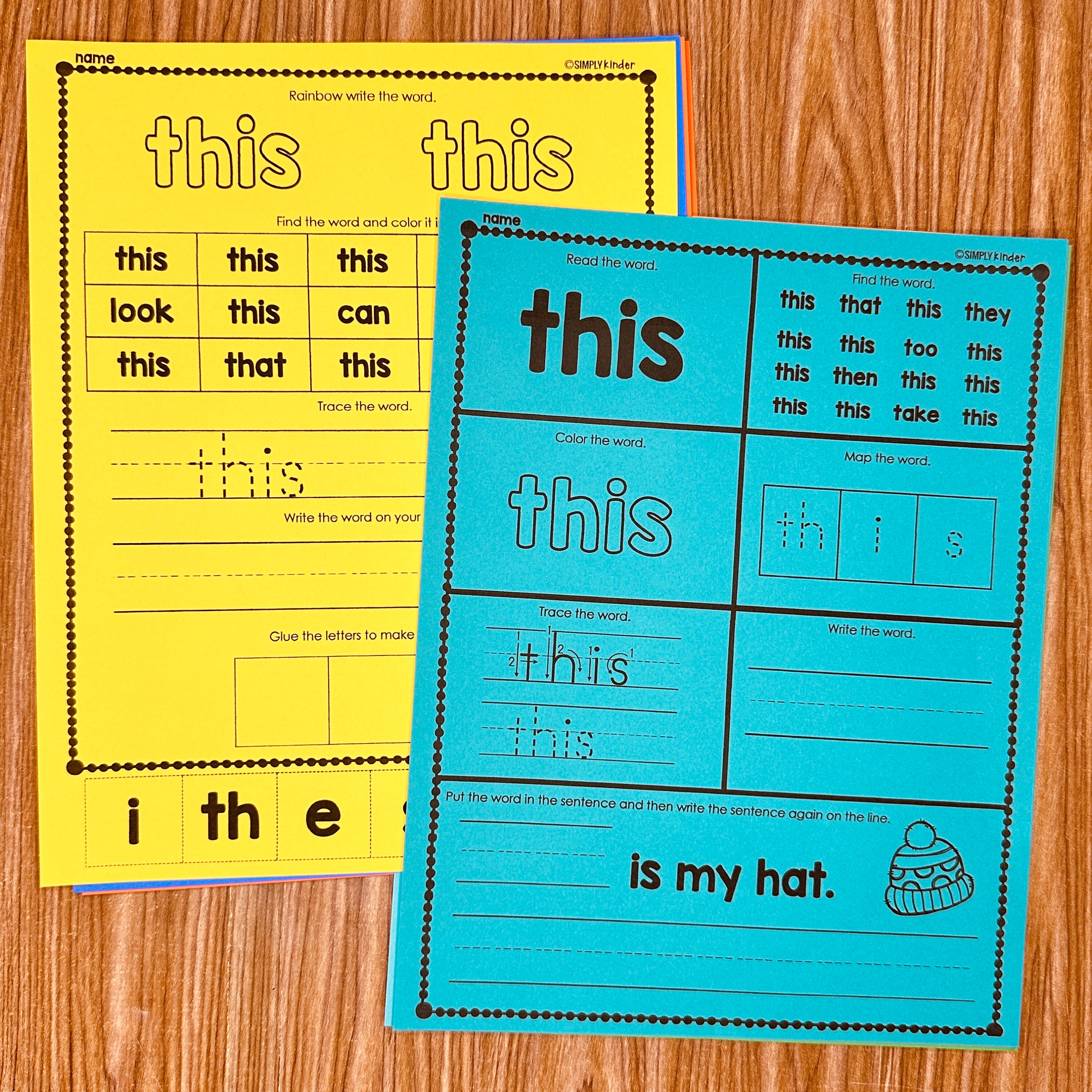 Sight Word Practice, Activities, Sentences, Games, Books, Science of ...