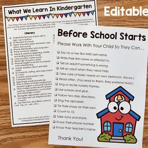 Editable Meet the Teacher Printables: Forms, Sign-in, Brochure, Note ...